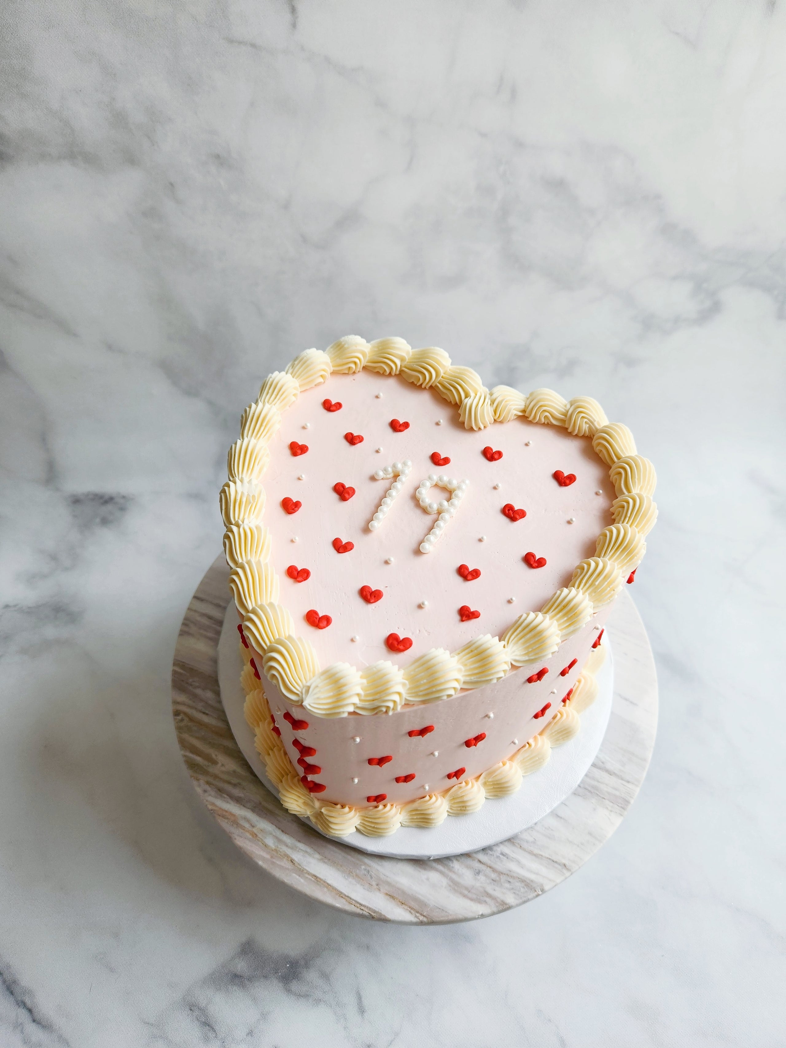 Primrose - Delicate Pastel Heart Cake | Zing! Bakery